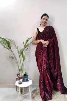 Buy 2024 Designer Pre Stitched Saree / Ready Made Saree