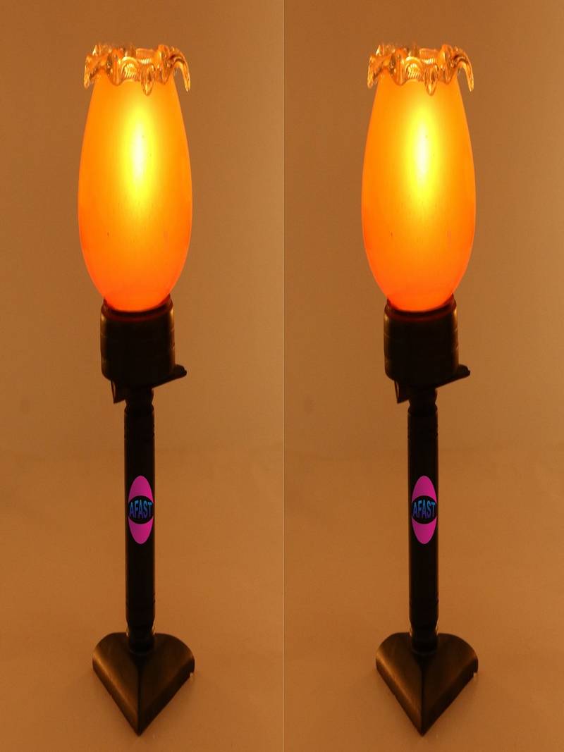 Stylish Home Decorative Wood Table Lamp With Hand Decorative Glass ...