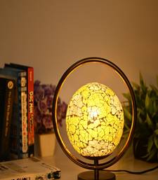 Designer & Decorative Round Table Lamp With Decorative Colorful Glass ...