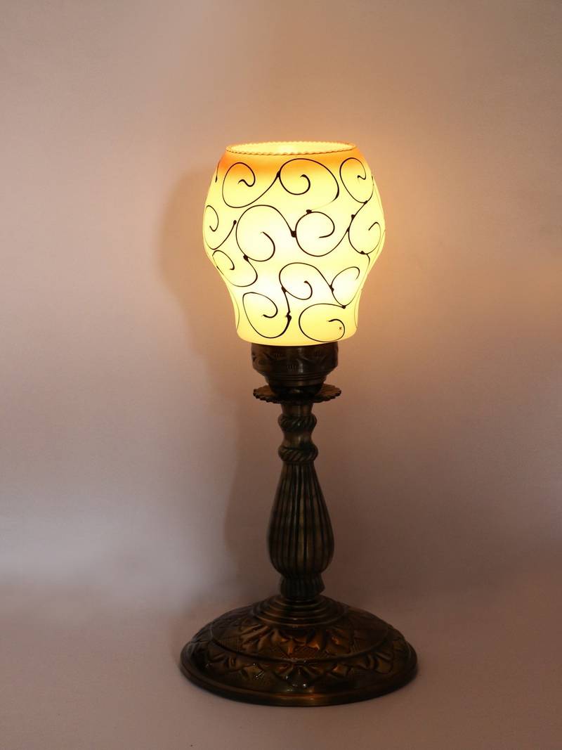 Glass Mosaic Table Lamp For Designer Lighting Effect, LED Compatible ...