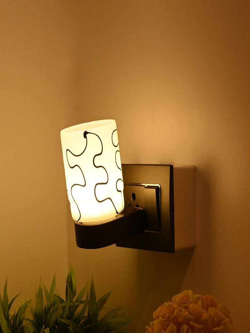 Stylish Decorative LED Glass Night Wall Lamp Light-A3 - 1st Time - 4105273