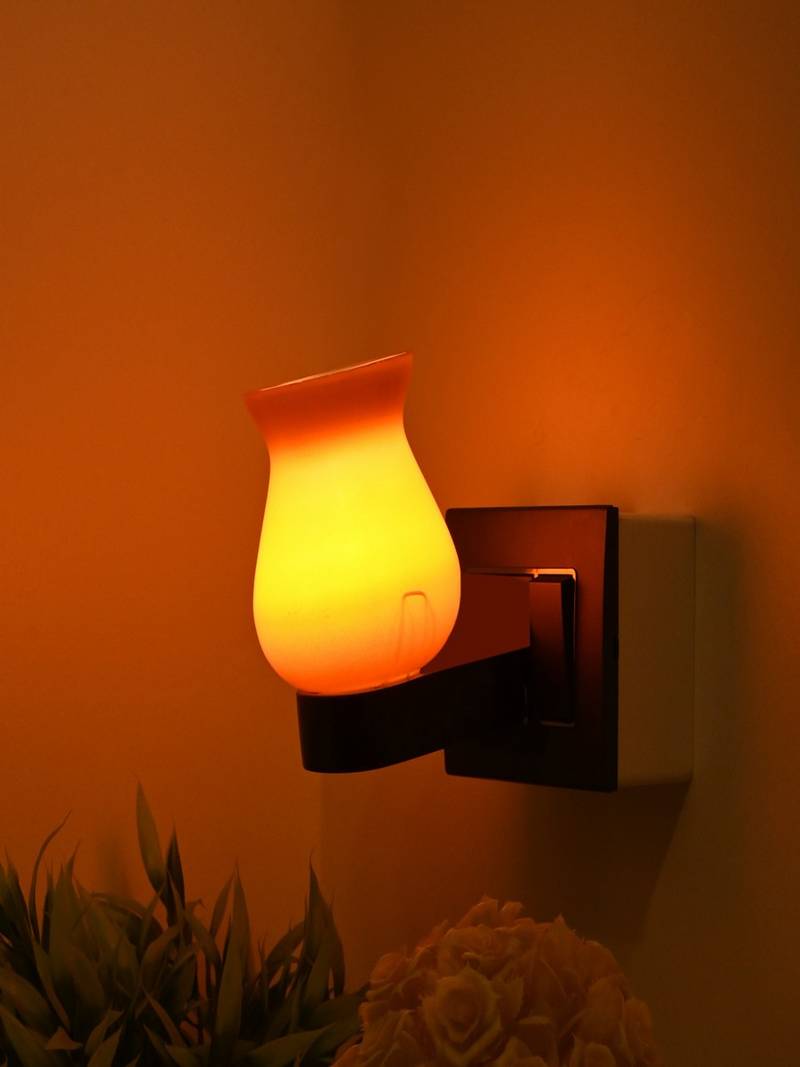 Stylish Decorative LED Glass Night Wall Lamp Light-A10 - 1st Time - 4105280