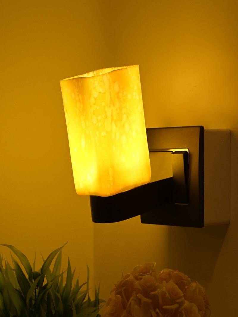 Stylish Decorative LED Glass Night Wall Lamp Light-A21 - 1st Time - 4105290