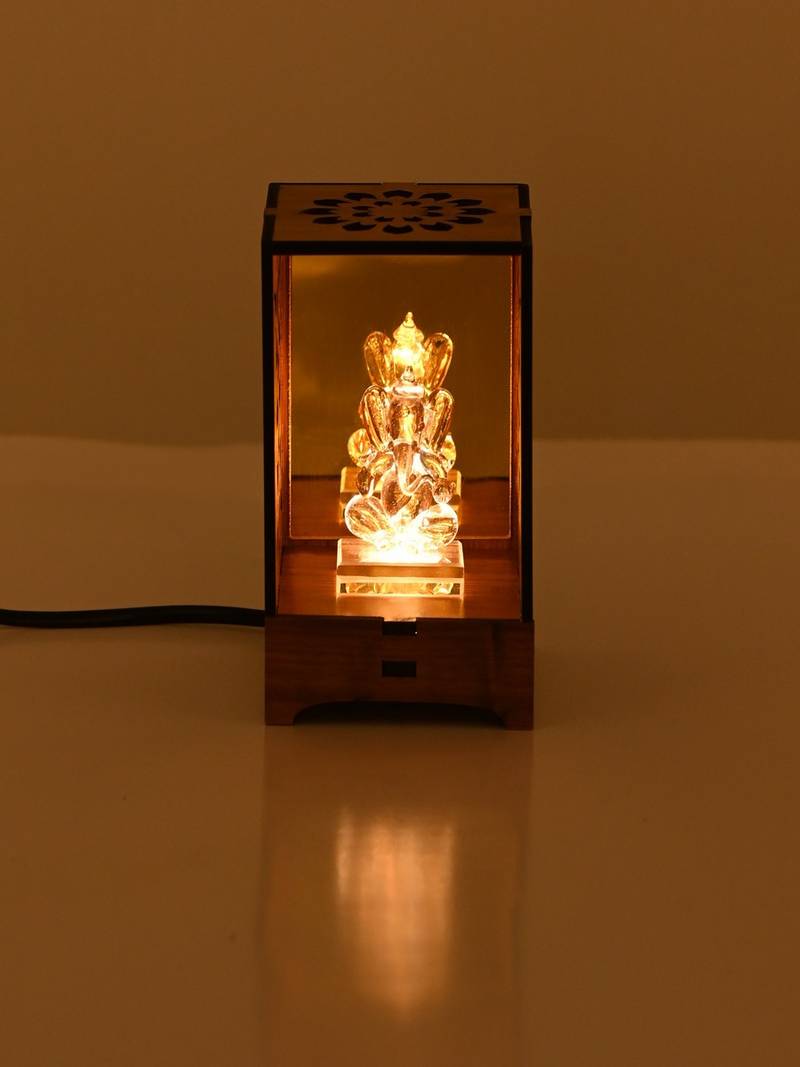 Ganesha Pooja Mandir For Home Tample With LED Light- A2 - 1st Time ...