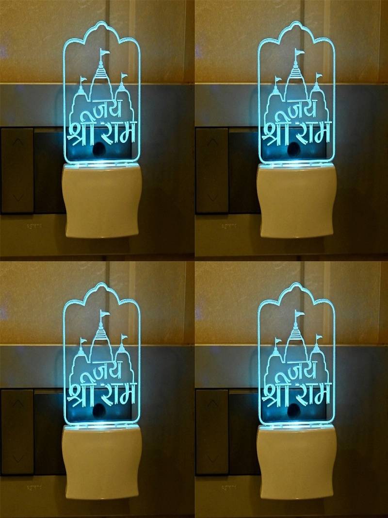 3D Illusion Structure Of Holy Ram Temple LED Plug & Play Wall Lamp ...