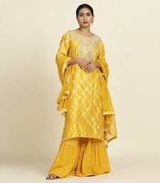 Yellow Sharara Set - OSHI BY SHIKHA - 4106354