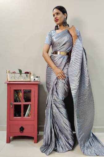 Buy 2024 Designer Pre Stitched Saree / Ready Made Saree