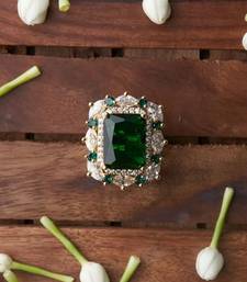Green & Gold Azia Ring - MOZAATI DESIGNS - 4108354