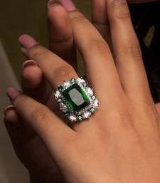 Green Azia Ring - MOZAATI DESIGNS - 4108356
