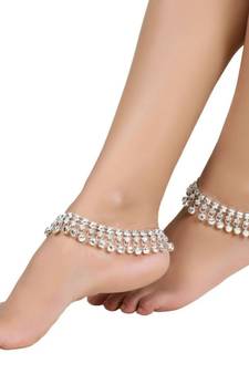 Shop Indian Anklets, Payal Designs Online for Women