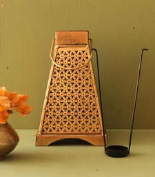 Trinity Craft Iron Antique Big Painted Minnar Tea Light Lantern | Table ...