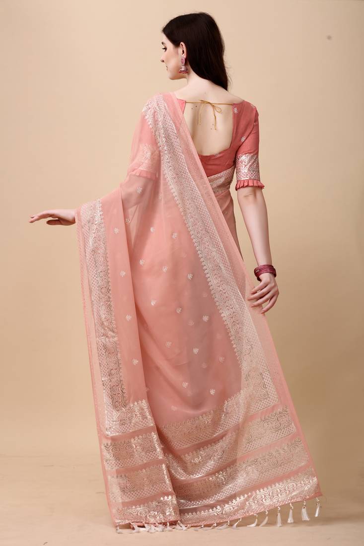 PITCH GORGEOUS SILK SAREE - Mr & Mrs Creation - 4120025