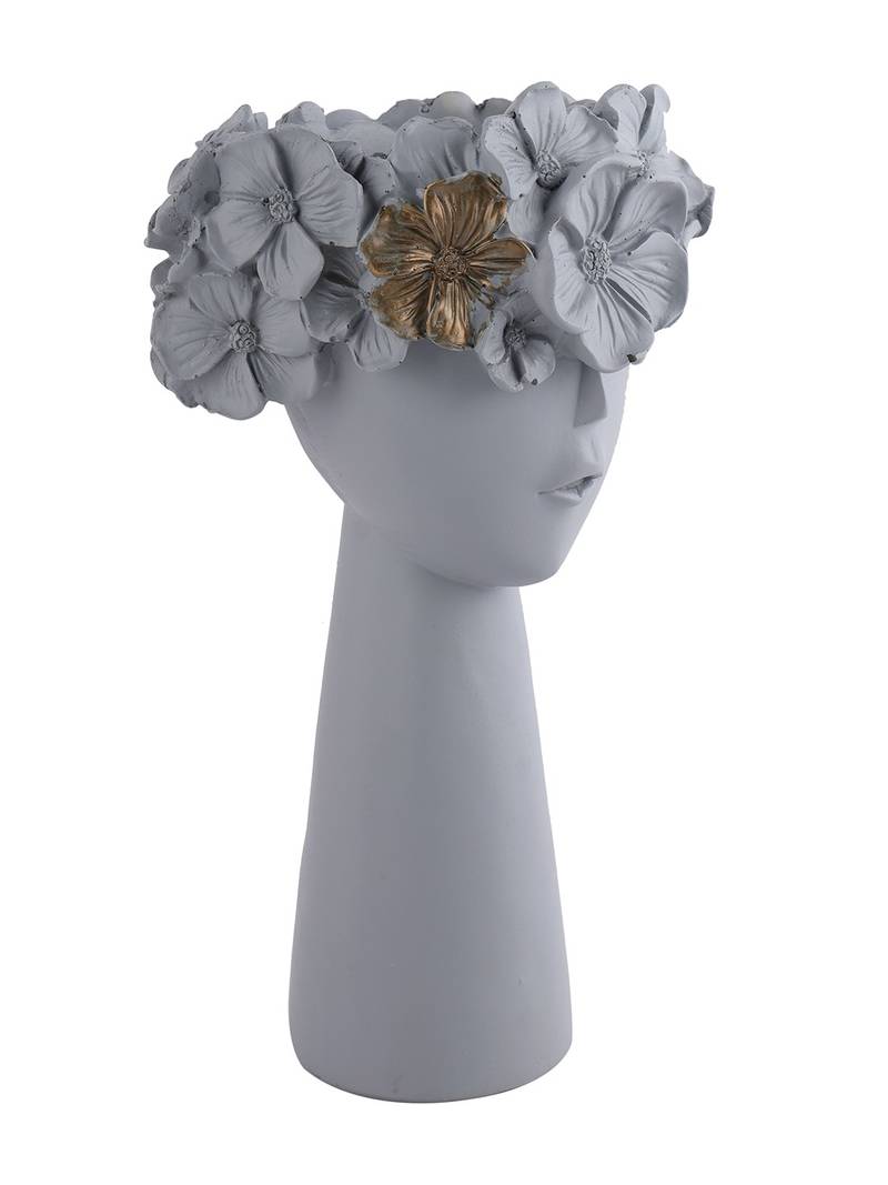 Gray Lady Flower Vase - Aapno Rajasthan - 4127493