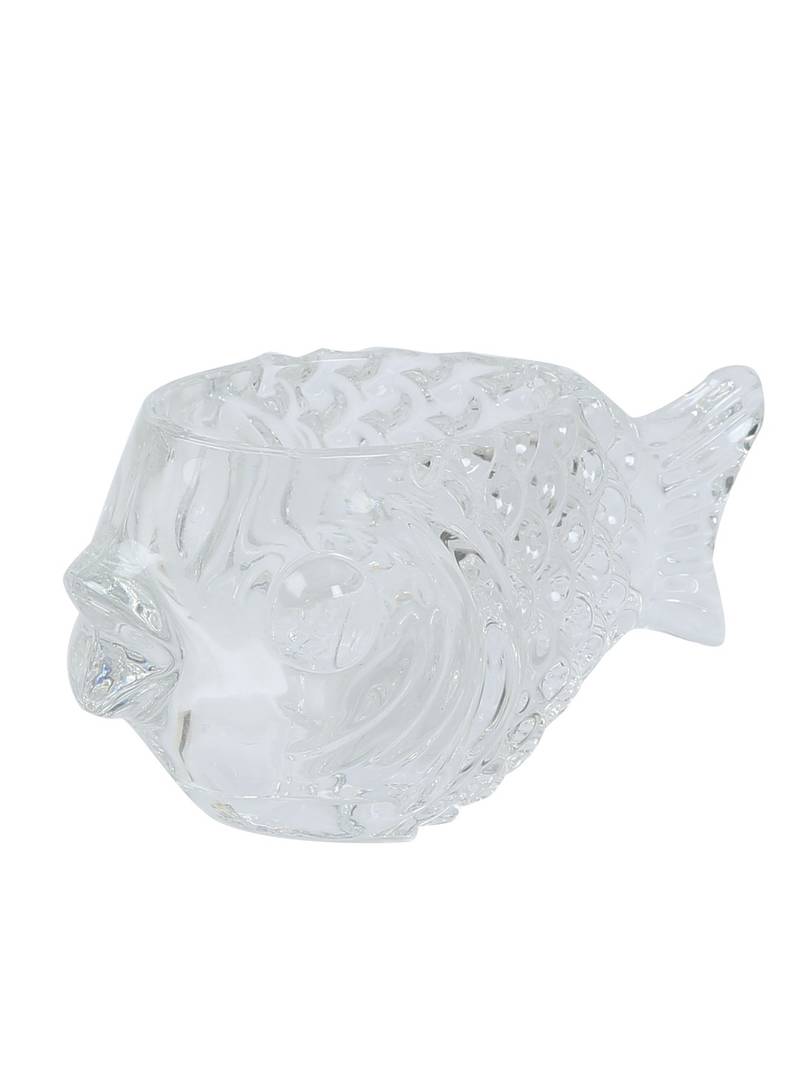 Thick Crystal Fish Design Vase - Aapno Rajasthan - 4127587