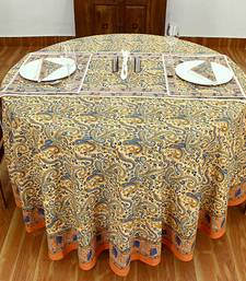 Round Vintage Style Table Cloth Wedding Table Cover Kitchen Decor Table ...