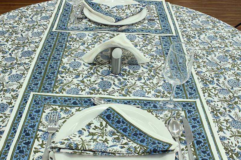 Indian Round Table Mat Wedding Party Table Cloth Living Room Table ...