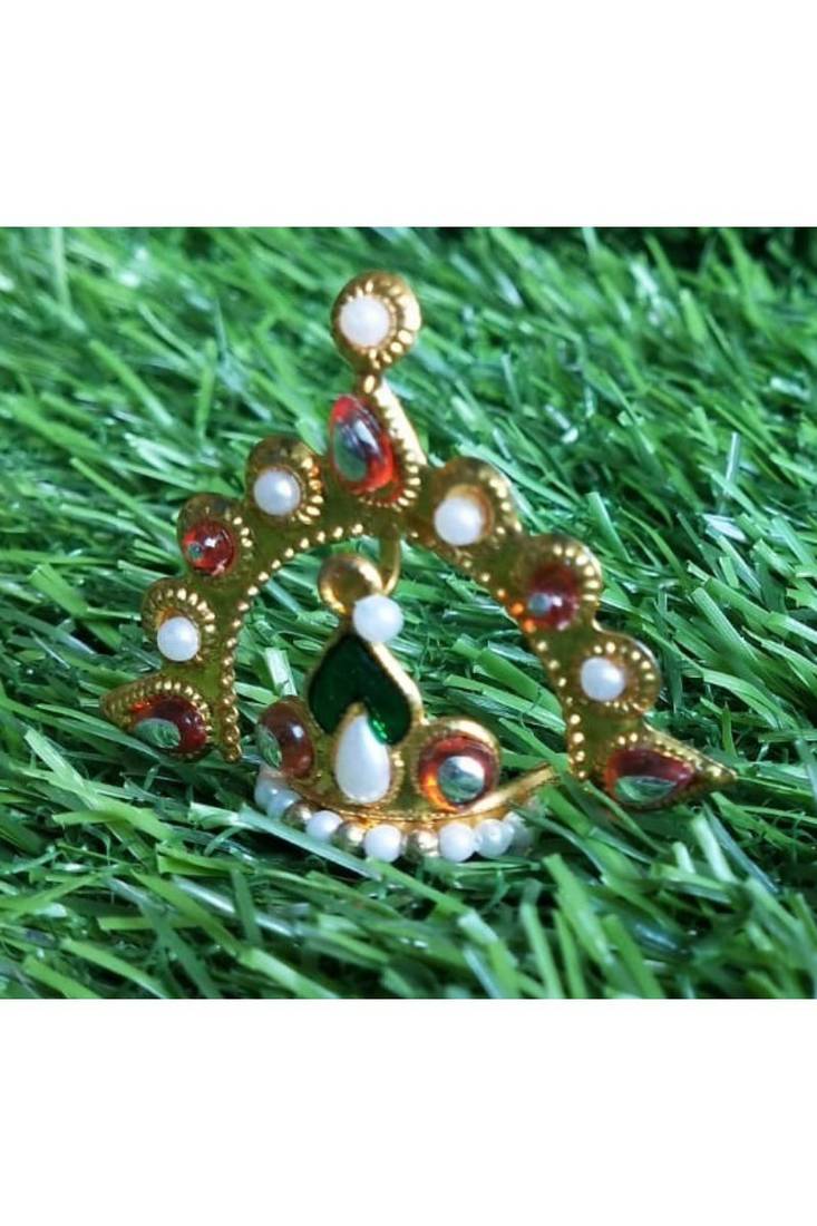 Salvus APP SOLUTIONS Divine Crown: Metal Mukut for Laddu Bal Gopal ...