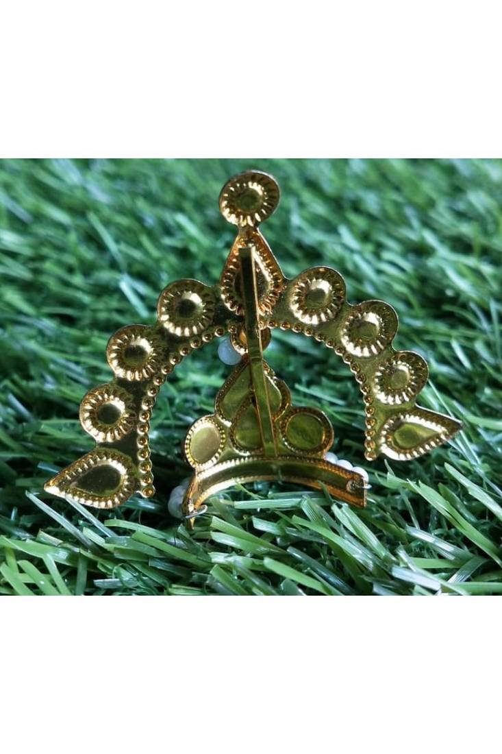 Salvus APP SOLUTIONS Divine Crown: Metal Mukut for Laddu Bal Gopal ...