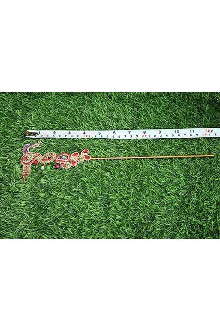 Salvus APP SOLUTIONS Handcraft Metal Peacock Work Bansuri for Krishna ...