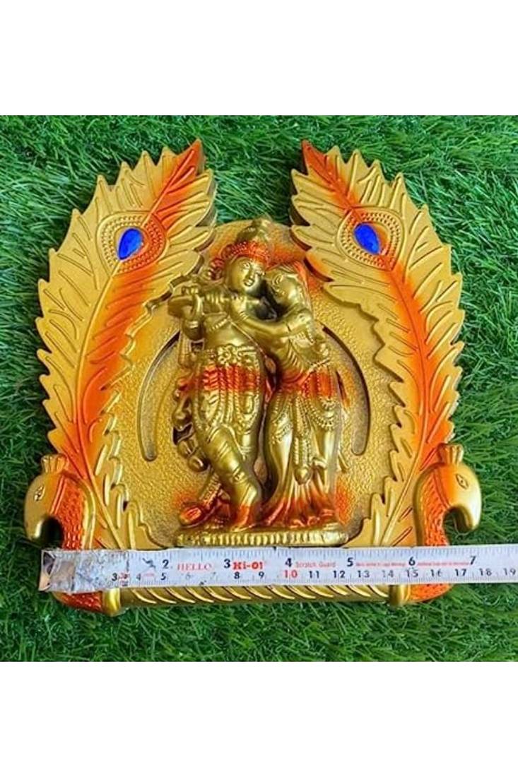 Salvus APP SOLUTIONS Handmade Plastic Orange Radha Krishna Decorative ...