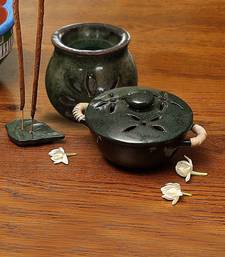 Studio Pottery Divinity Gift Set With Green Diffuser,Fumer & Incense ...