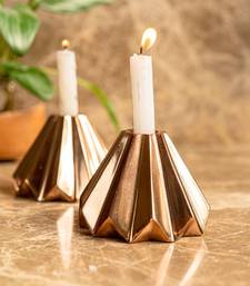 Candle Stand Rose Gold - The Pitara Project - 3961079