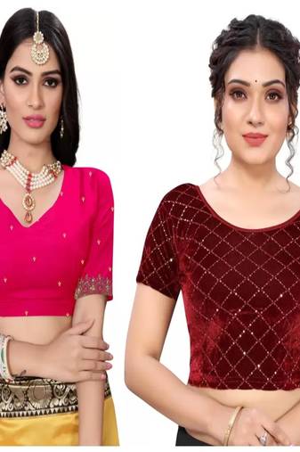 Blouse Materials for Sarees - Blouse Piece Online | Blouse Fabrics