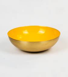 Serving Bowl Brass Yellow - The Pitara Project - 3961154