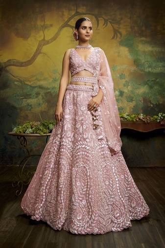 Net Lehenga - Buy Indian Net Lehenga Choli Designs with Dupatta Online
