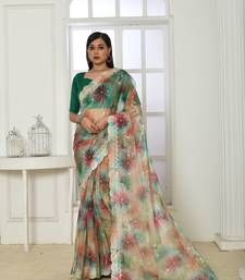LIGHT GREEN GORGEOUS SILK TREANDY SAREE - Mr & Mrs Creation - 4168529