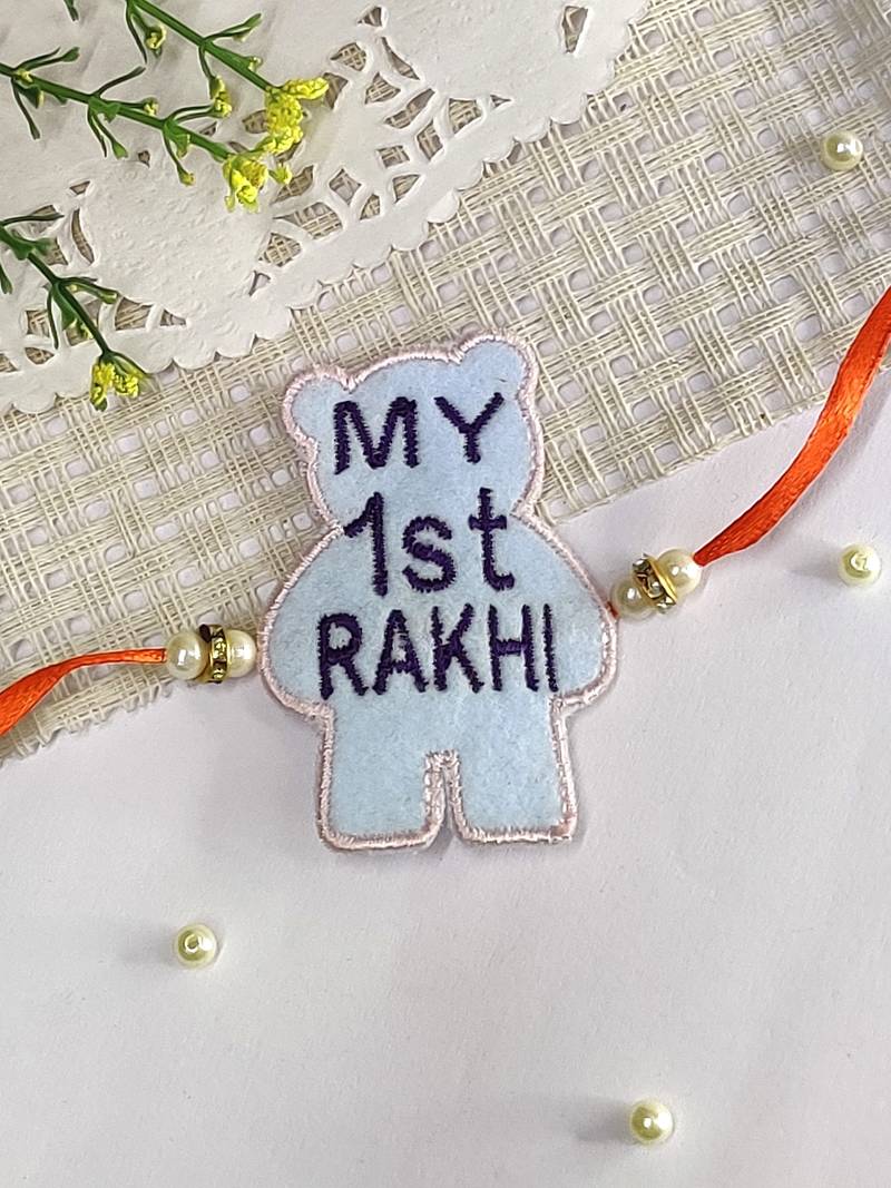 The Magic Wand Trendy My First Rakhi Teady Bear Applique Rakhi For Kids ...