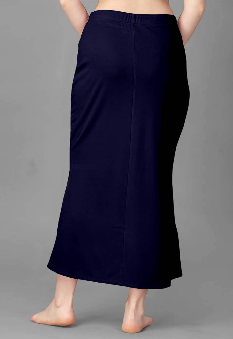 Trendmalls Navy Blue Lycra Spandex Saree Shapewear Petticoat for Women ...