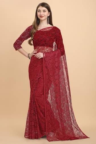 Latest 2024 Designer Net Sarees Collection - Mirraw