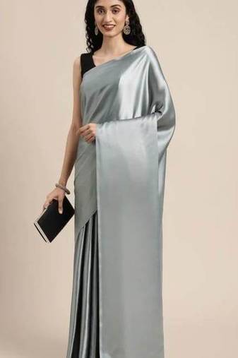 Buy Pure Satin Sarees in Best Design at Mirraw
