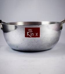 Kinox Aluminium Kadai With Handle With Induction Base capacity 2 Liters ...
