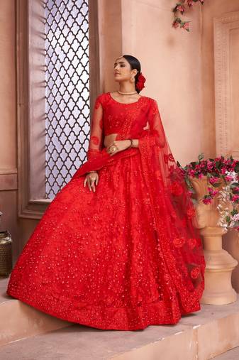Shop Trending Red Lehenga Choli Designs Online USA UK