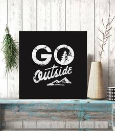 Gallery99 "Go Outside" Motivational Quotes Digital Reprint on Pinewood ...