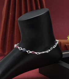 Assorted color mint meena anklets - Jaipur Mart - 4220312