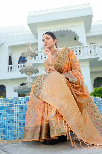 Orange Saree: Buy Latest Orange Sarees Online @ Best Price