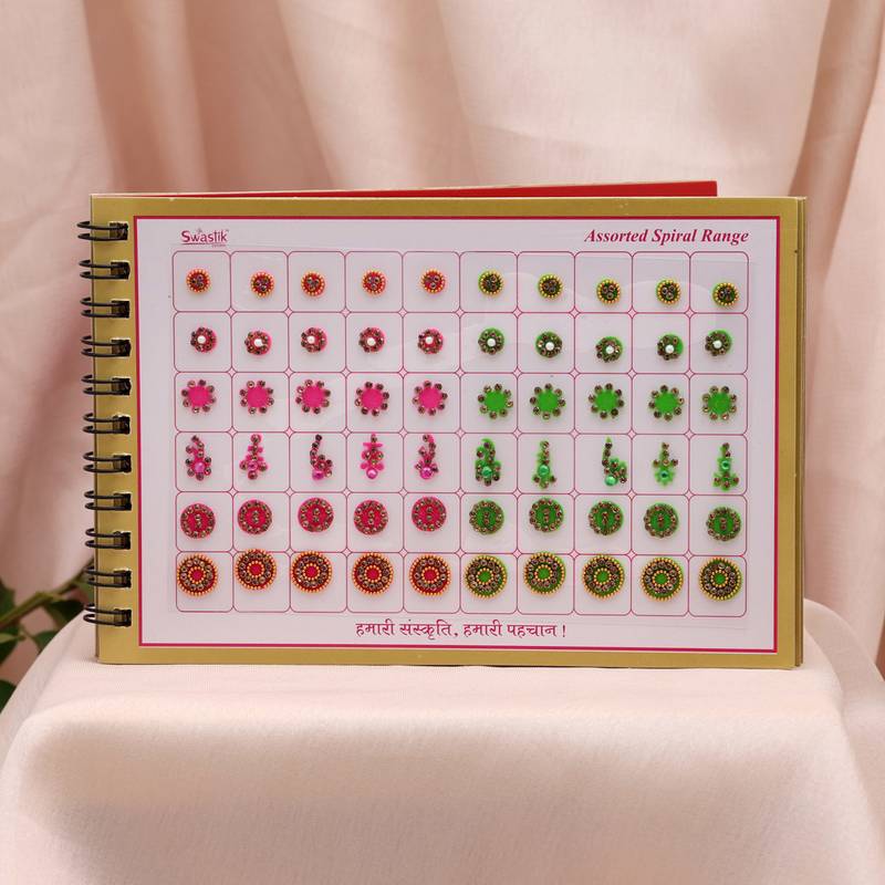 Assorted color bindi book for women & girls- total pieces- 360 - Jaipur ...