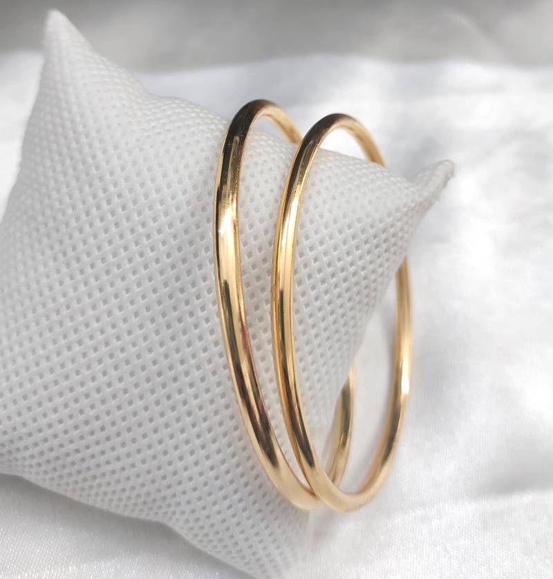 Set Of Two Plain Bangles - ITSCUSTOMMADE - 444240