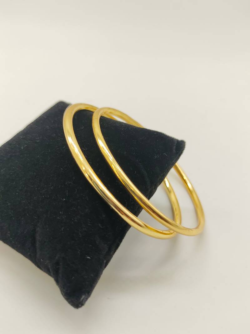 Set Of Two Plain Bangles - ITSCUSTOMMADE - 444240