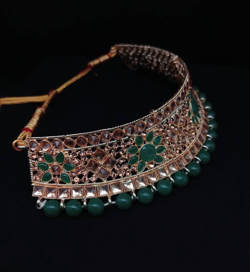 Green Yellow Gold Necklaces - Ramdev Product - 4240161