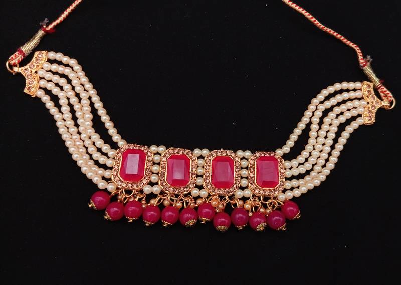 Raani Yellow Gold Necklaces - Ramdev Product - 4240273