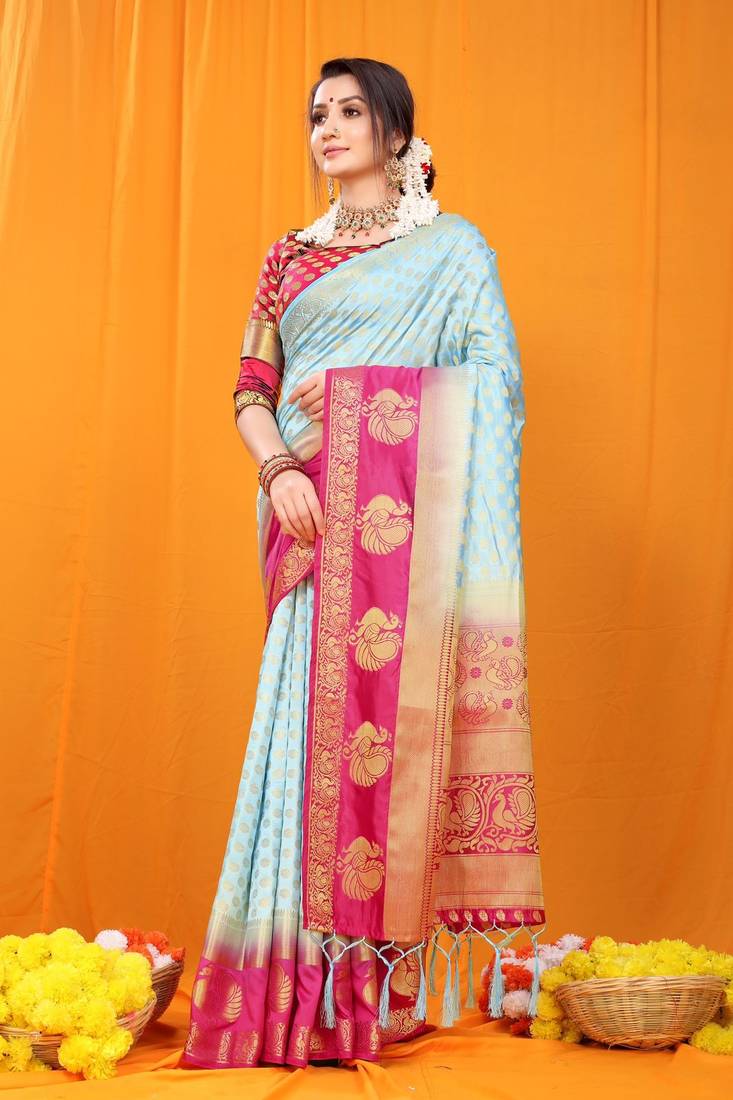 Balatan Silk Pure Gold Jari Saree - Fusion Fashion - 4241169