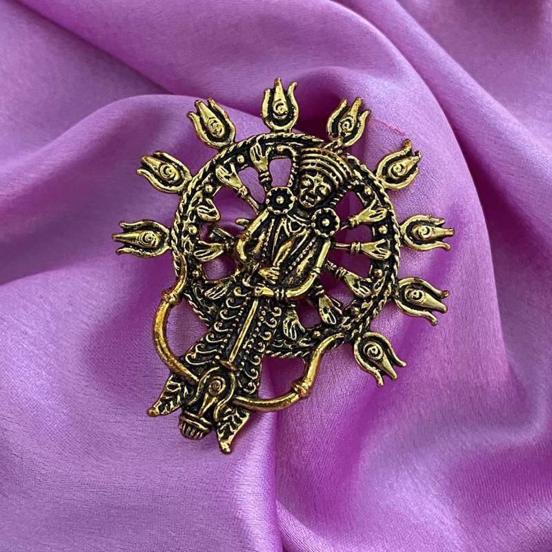 Gypsy ring lord skanda murugan design unique and stylish gold plated ...