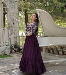 Luxurious Pink Jacquard Gown With Sequins Embroidered Work - Vatki ...