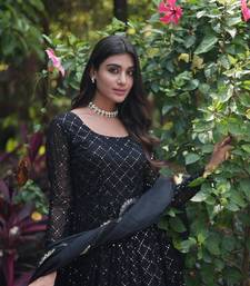 Stuning Black Designer Ready Made Gown With Dupatta Collection - Vatki ...