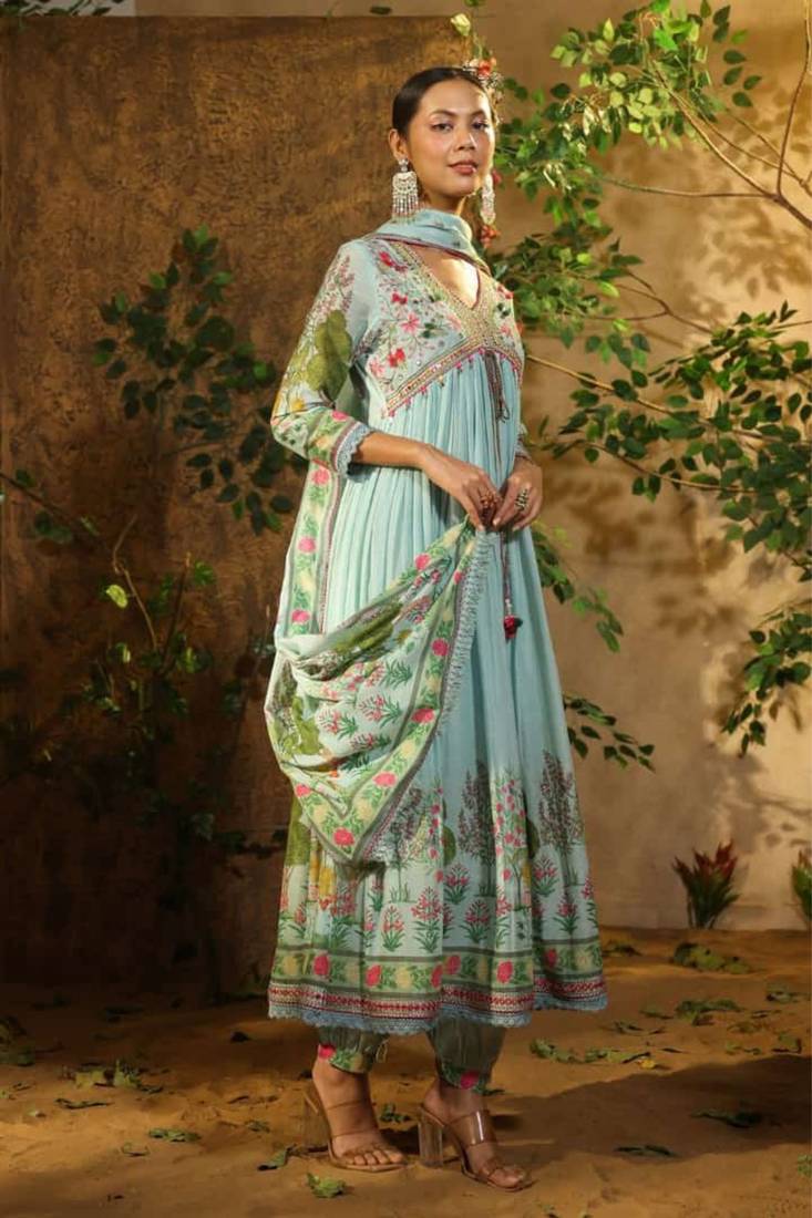 Stylish Muslin Alia Cut Suit Collection - Vatki Store - 4262198