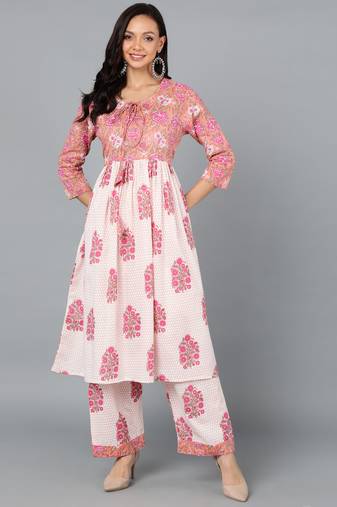 White Kurtis Online - Buy Plain White Kurti Designs for Women